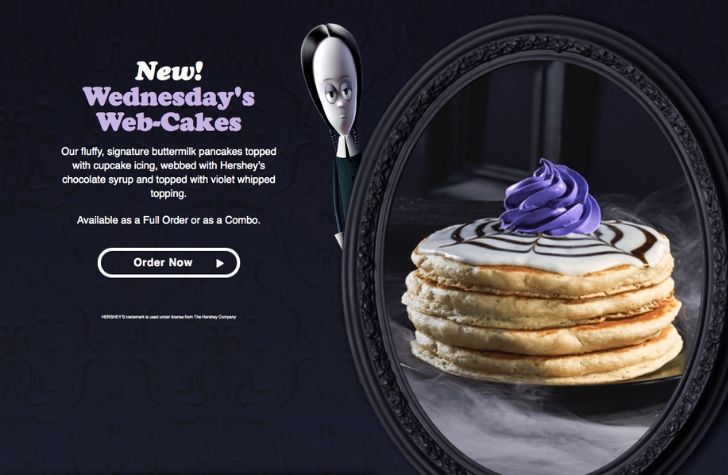 IHOP Offers A New 'Addams Family' Themed Menu - Forkly